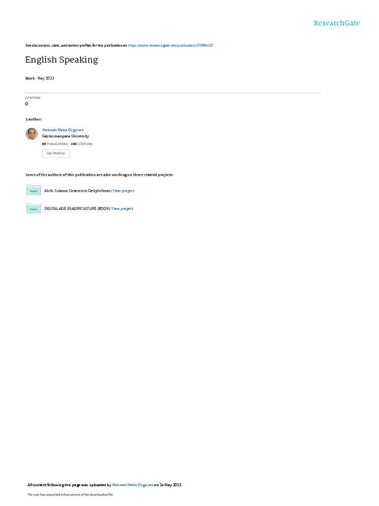 English Speaking | PDF