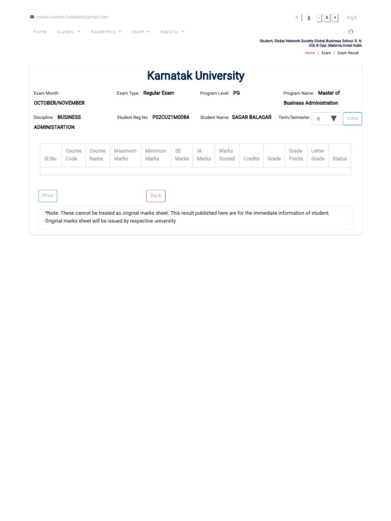 UUCMS - Unified University College Management System | PDF