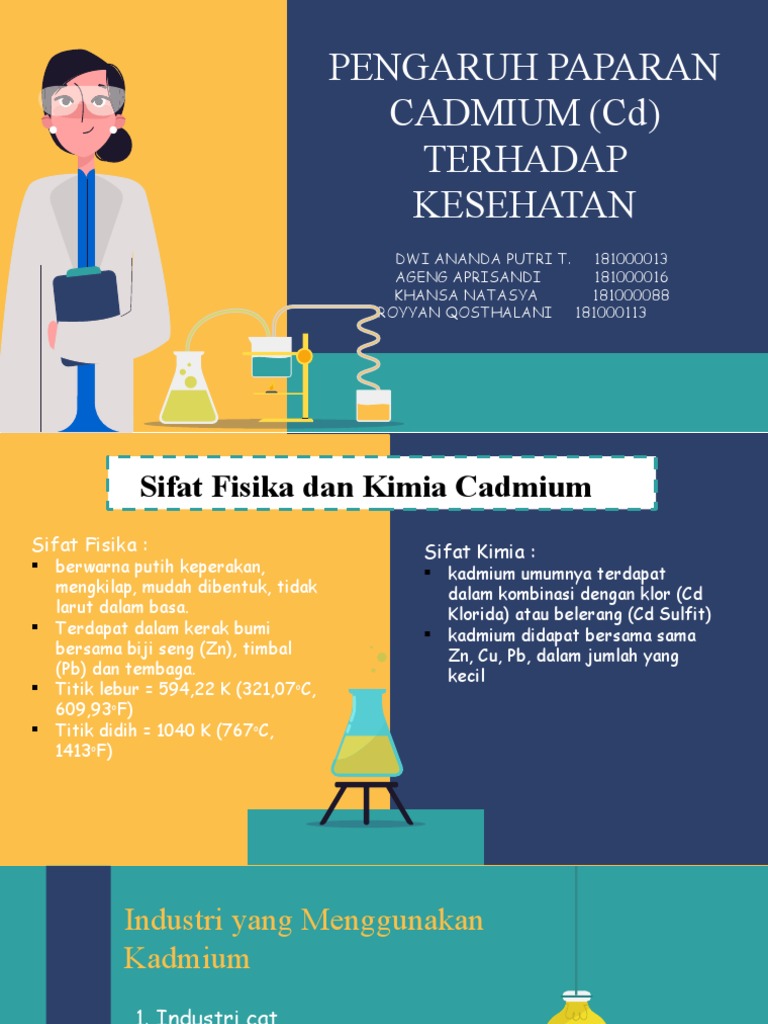 Kelompok 3 - Epid k3 - Pengaruh Paparan Cadmium (CD) Terhadap Kesehatan | PDF