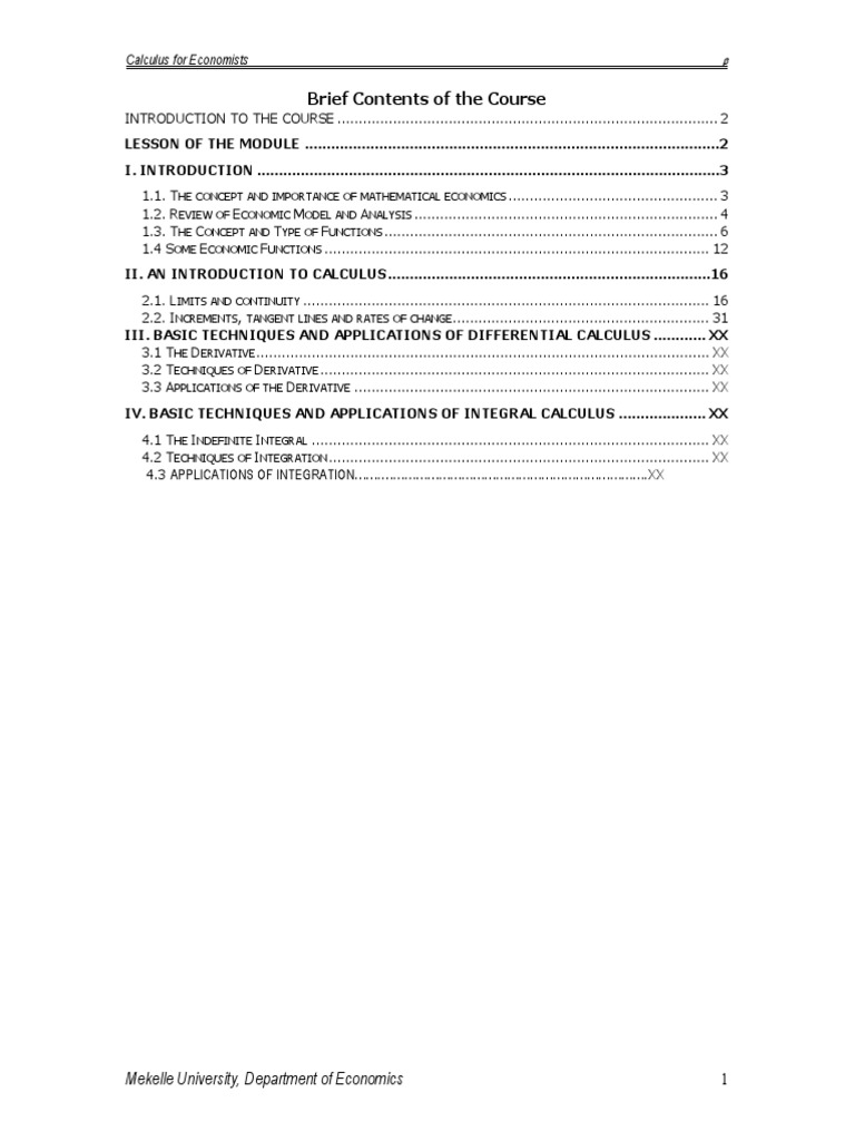 Calc I Pdf Function Mathematics Mathematics