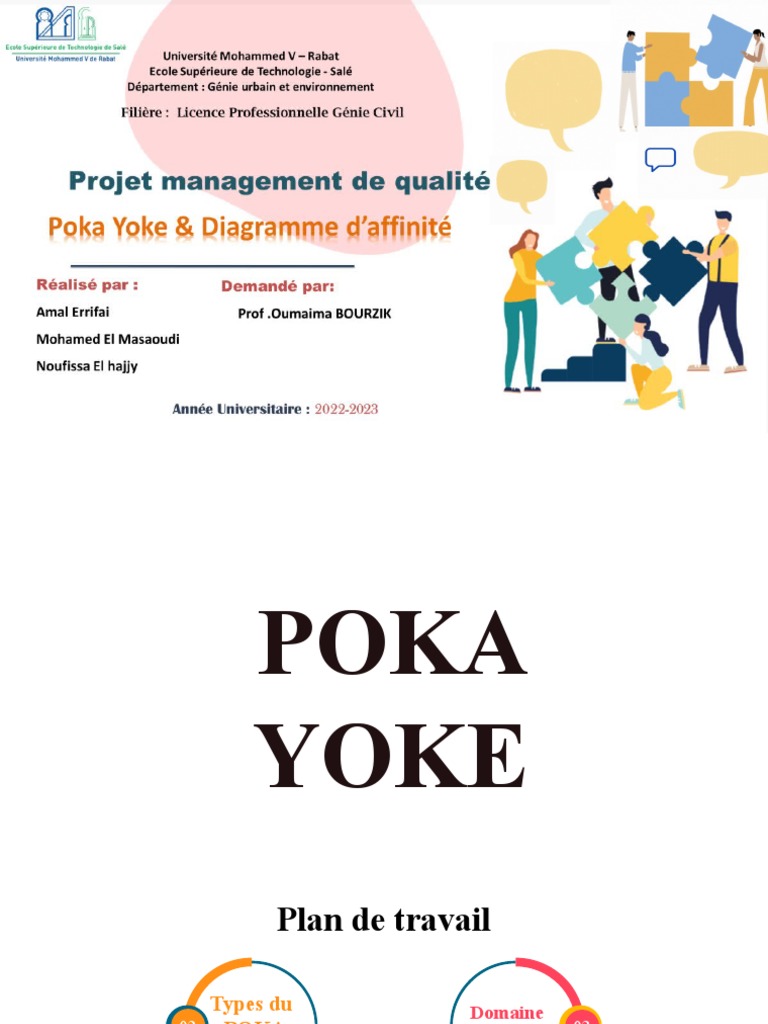 Presentation Du Poka Yokeru Avec Des Exemples | PDF