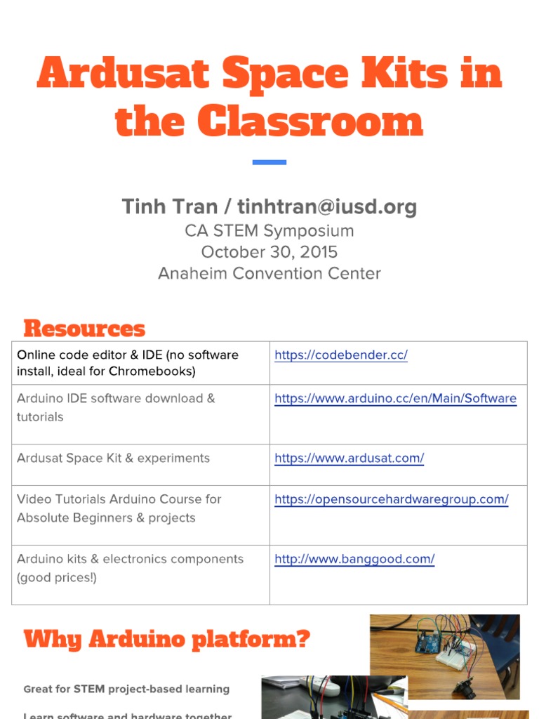 Ardusat Space Kits in The Classroom | PDF