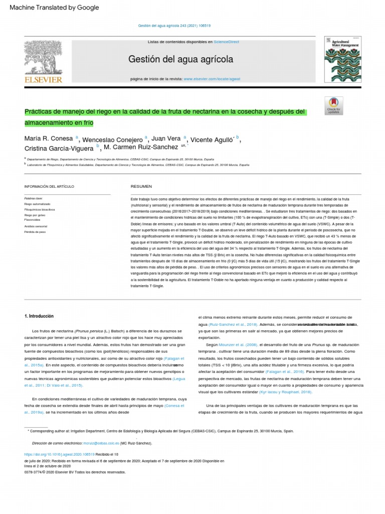 Agricultural Water Management | PDF | Riego | Agua