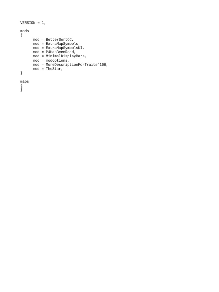 Mod List for Game Customization | PDF
