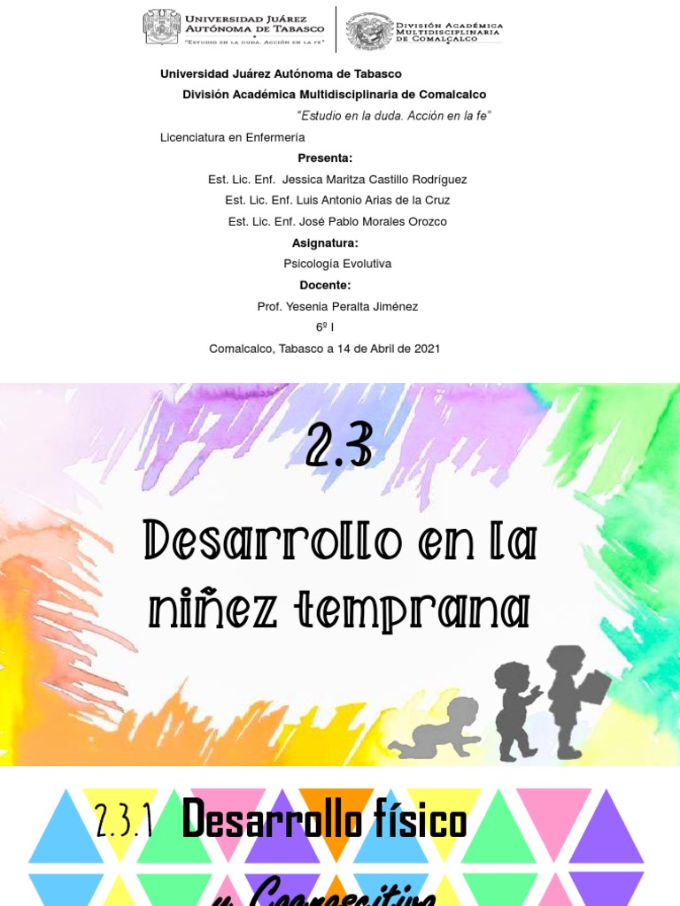 Desarrollo Fisico y Cognoscitivo en La Niñez Temprana | PDF ...