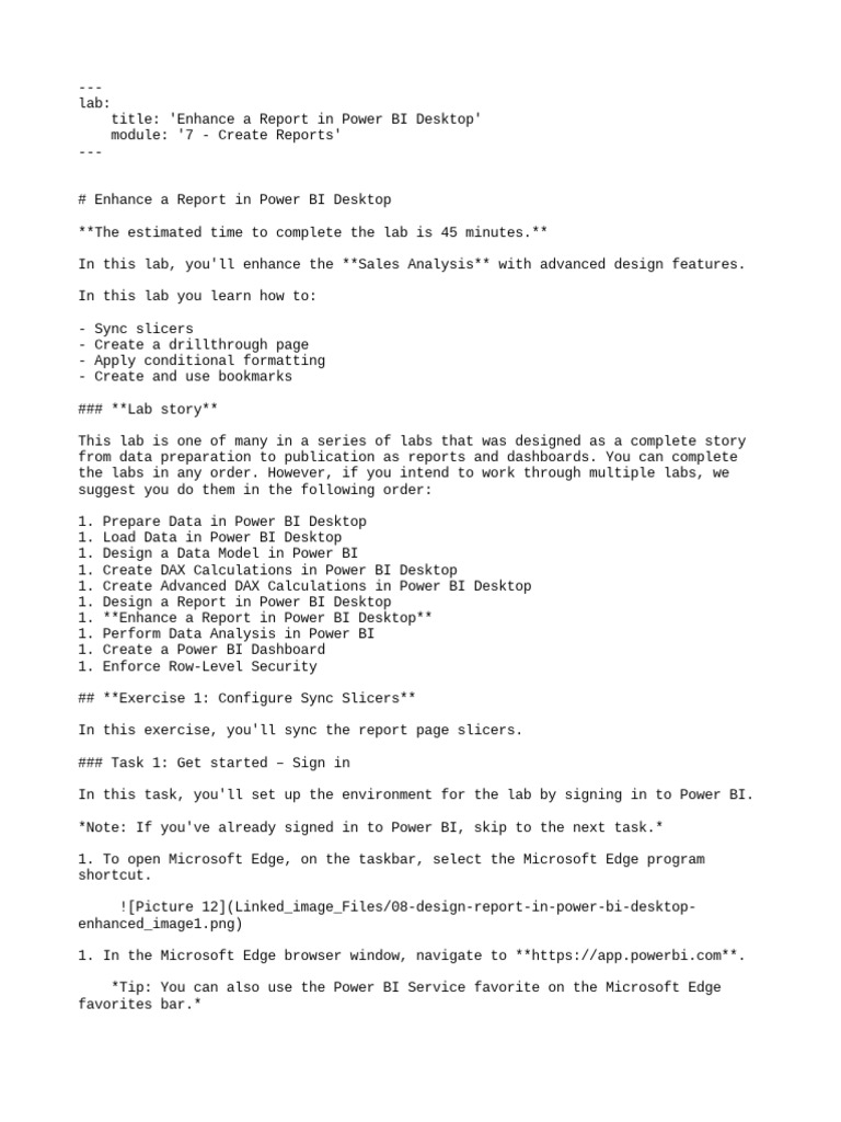 07 Design Report in Power Bi Desktop Enhanced | PDF | Icon (Computing) | Computer Science