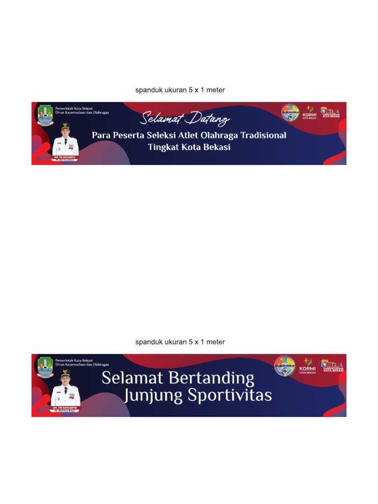 Spanduk Ukuran 5 X 1 Meter Pdf