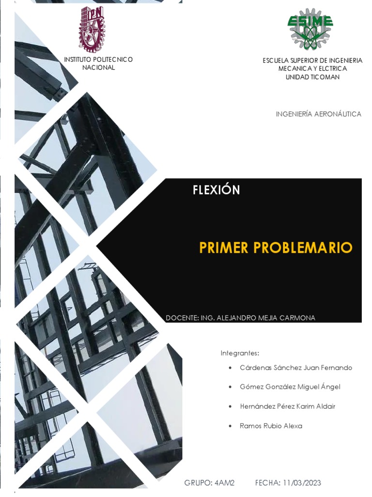 1er Problemario | PDF | Mecánica de Medios Continuos | Física