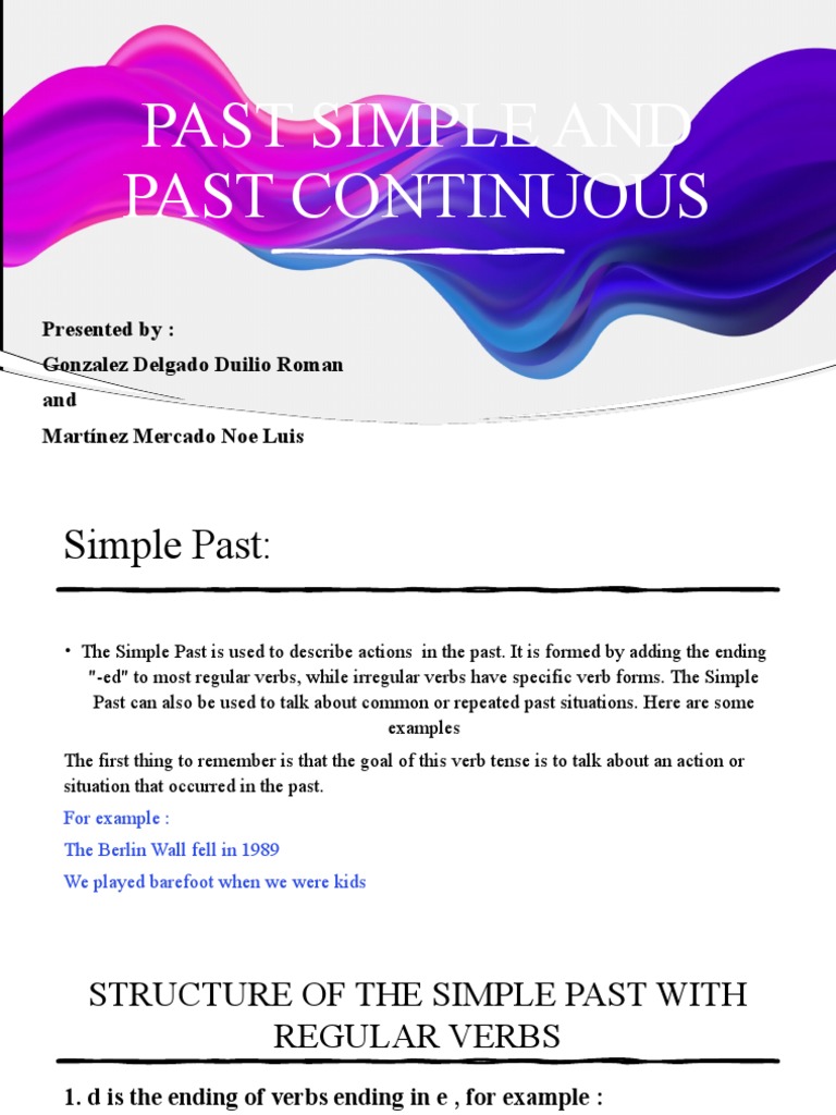 Past Simple and Past Continauos.. | PDF | Verb | Semantic Units