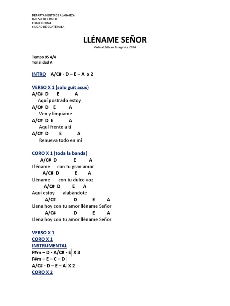 Llename Señor | PDF