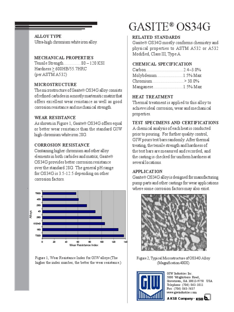 34g KSB | PDF | Alloy | Cast Iron