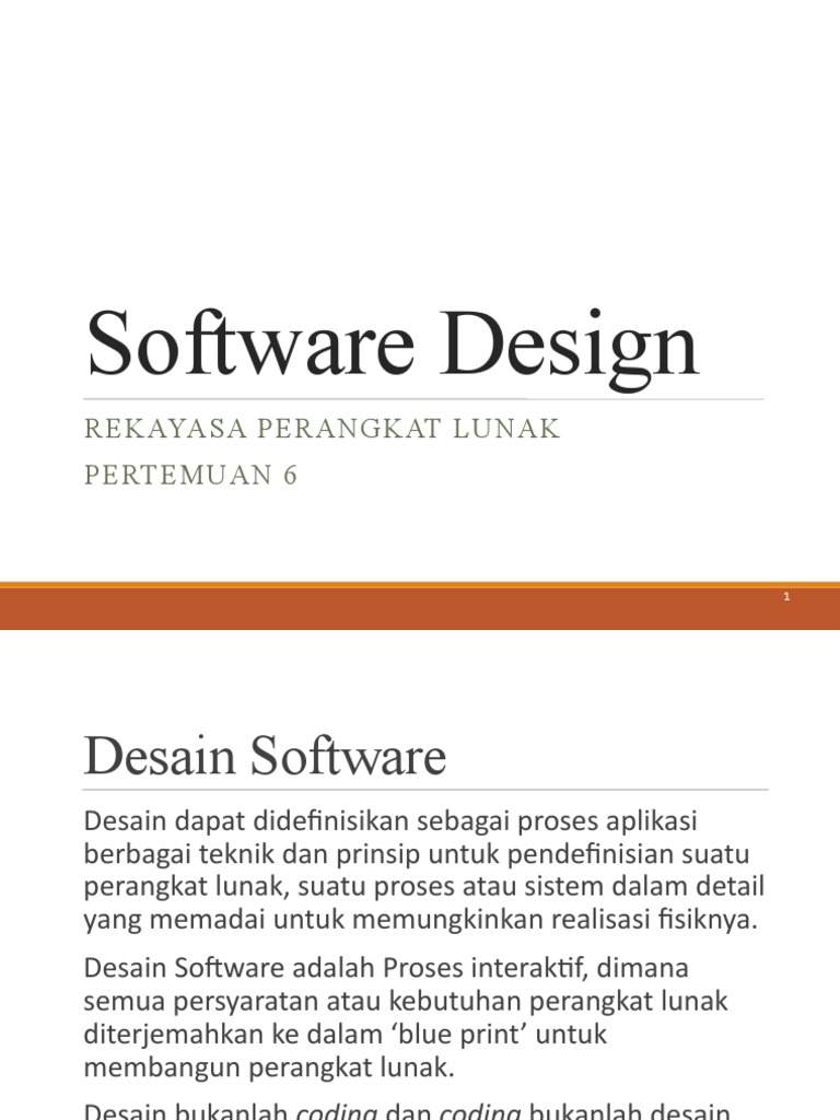 Pertemuan 6 - Software Design | PDF | Komputer