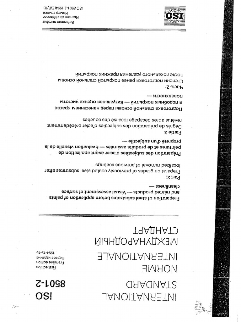 ISO 8501 - Part 2 - 1994 - Preparation Grades of Previously Coated ...