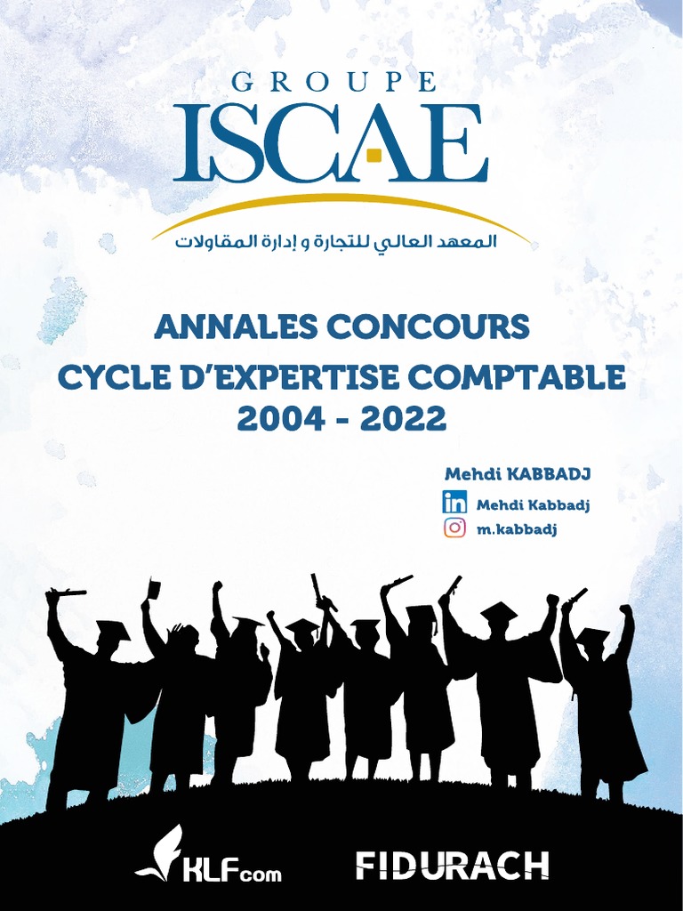 Annales 2022 Cycle Expertise Comptable - Groupe ISCAE | PDF