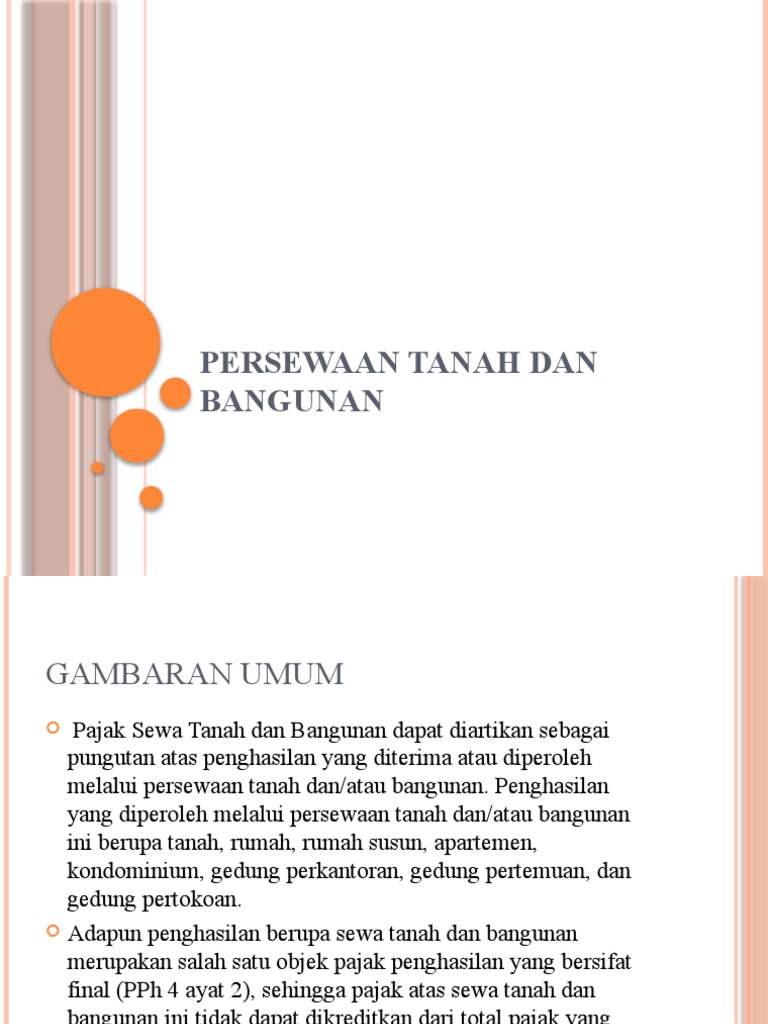Persewaan Tanah Dan Bangunan, Bernaldy | PDF
