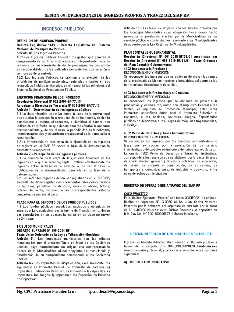 s9 - Casos Practicos - Ingresos Propios | PDF | Impuestos | Contabilidad