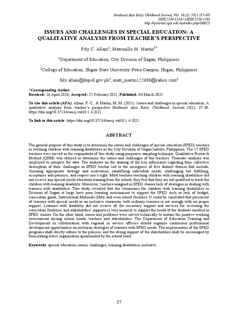 Ej 1296259 | PDF | Special Education | Teachers