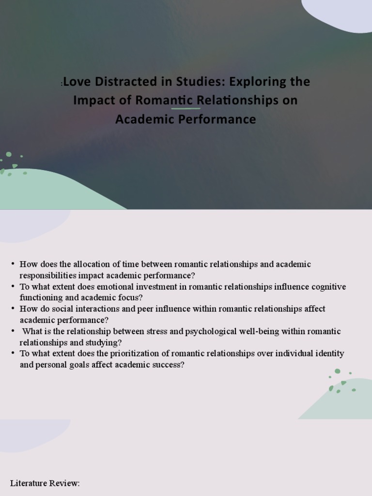 Love Distracted in Studies | PDF | Romance (Love) | Goal