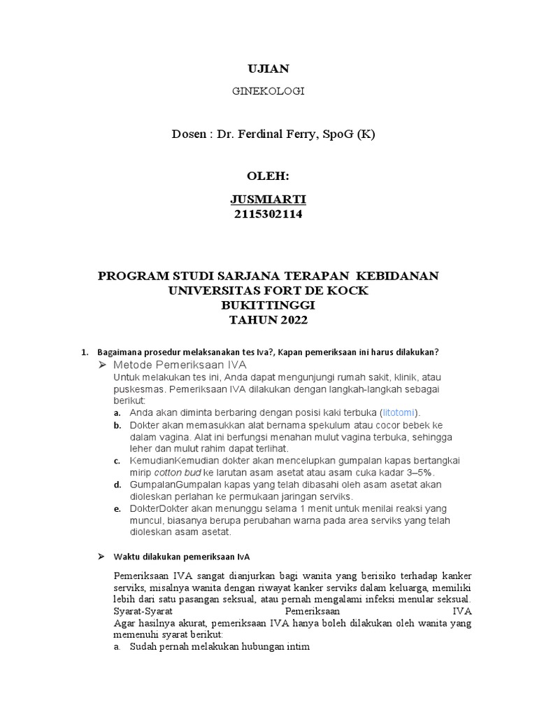 Ujian Jusmiarti | PDF | Pengembangan Diri | Kesehatan Holistik