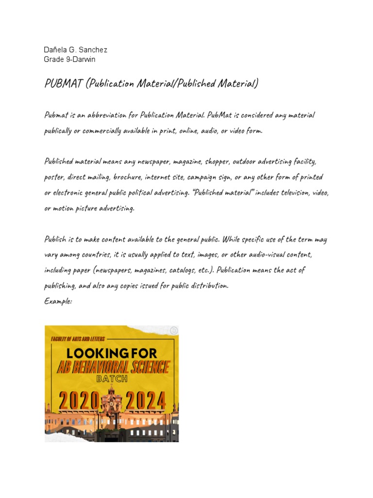 English (Research About Pubmat) | PDF