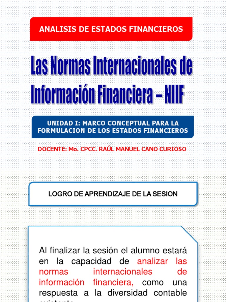 Las Normas Internacionales de Informacion Financiera - Niif | PDF | Finanzas y dinero