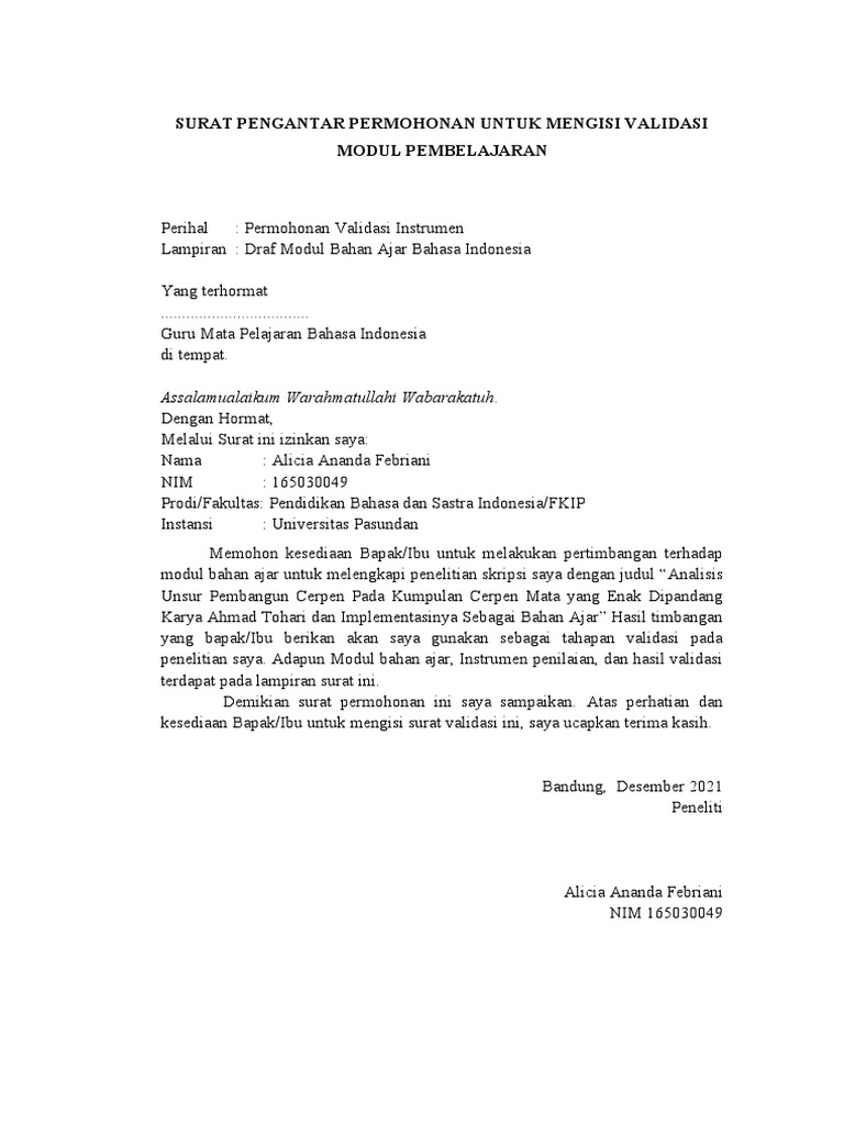 Lembar Validator | PDF