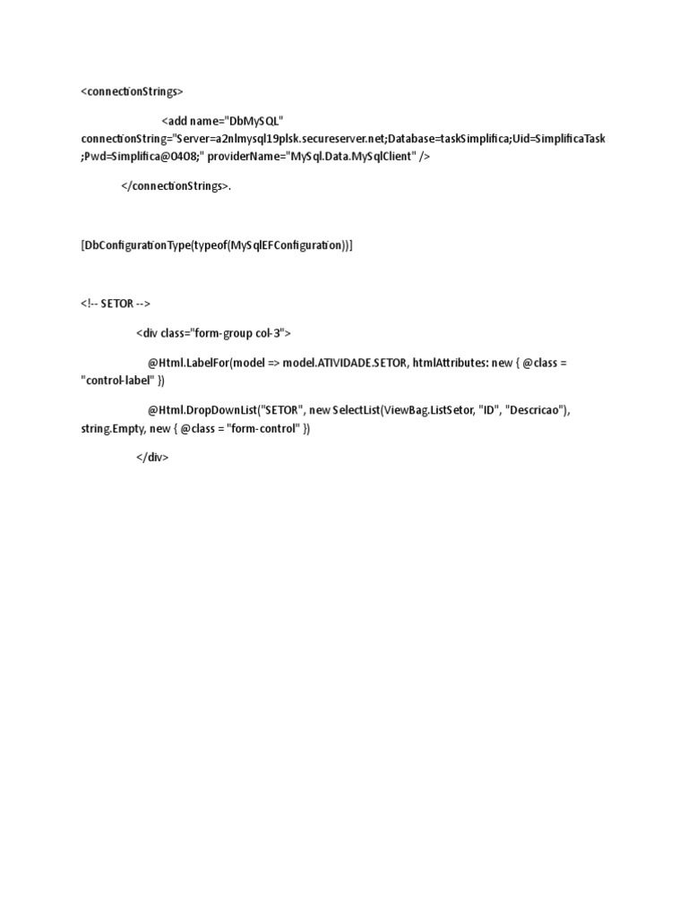 Conection String Pdf Computers