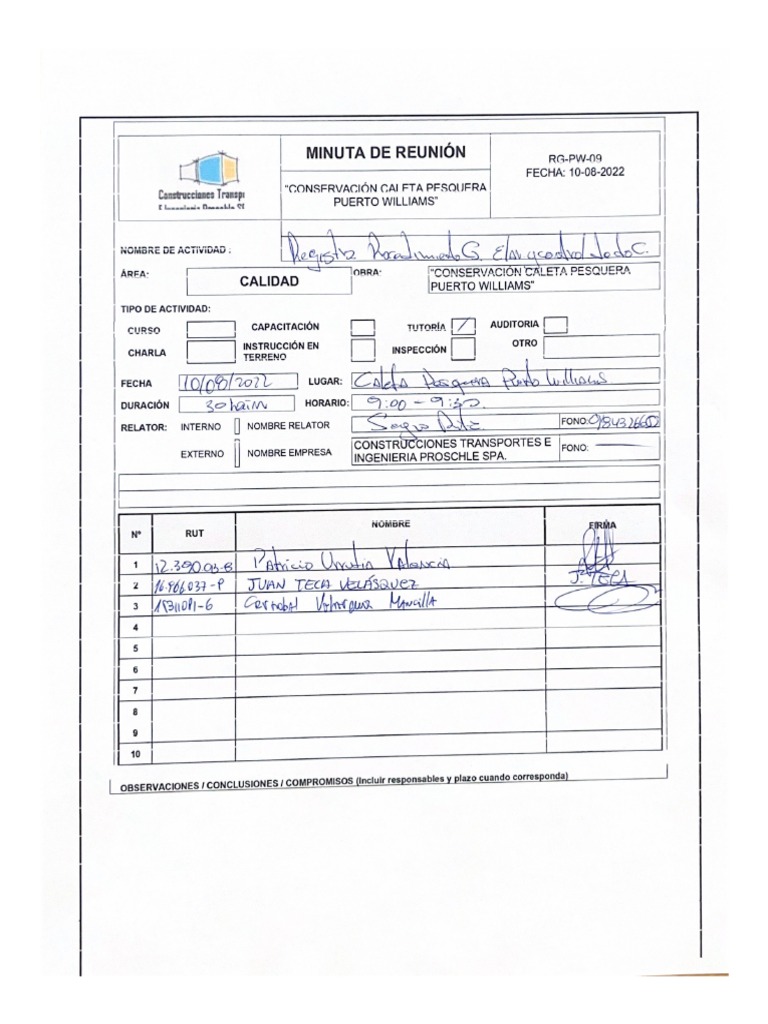 REGISTRO ELABORACIÓN Y CONTROL DE DOCUMENTOS Y REGISTROS | PDF