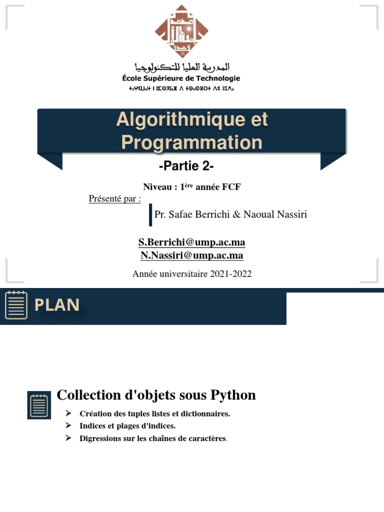 Programmation | PDF | Python (Langage de programmation) | Logique mathématique