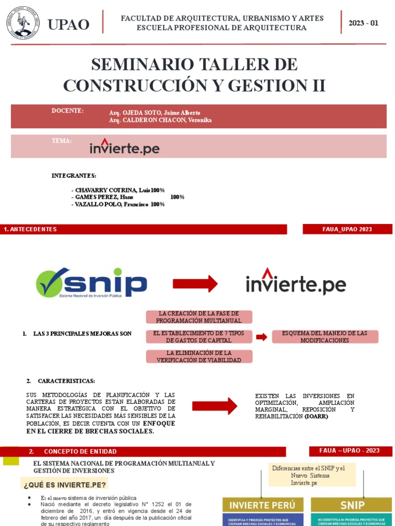 Invierte Pe | PDF | Presupuesto | Inversiones
