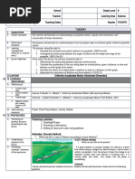 Lesson Plan in Science Grade 9 COT 4 With Indicators | PDF | Projectiles | Acceleration