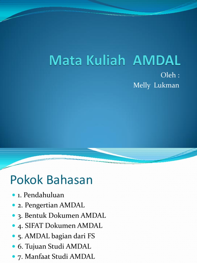 Panduan Lengkap tentang AMDAL | PDF