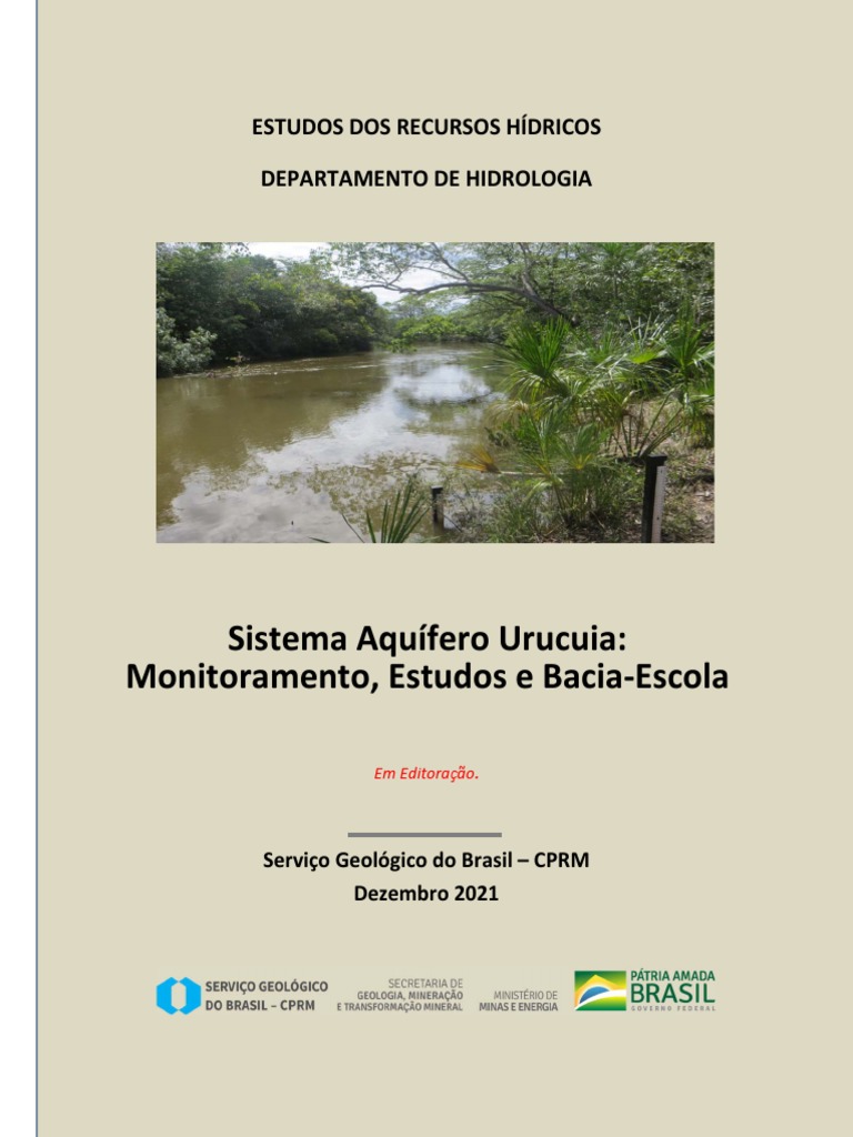 CPRM, 2021 - Sistema Aquífero Urucaia - Monitoramento, Estudos e Bacia Escola | PDF