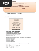 Comprension Lectora Grado Tercero PDF | PDF