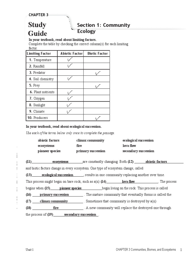 Environmental Science-Ch.3 - Community Ecology | PDF | Ecosystem | Ecology