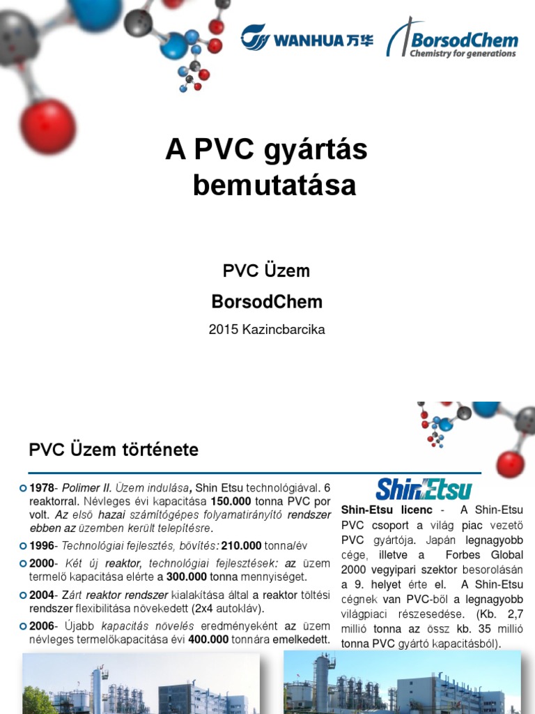 A PVC Gyártás Bemutatása PVC Üzem BorsodChem | PDF