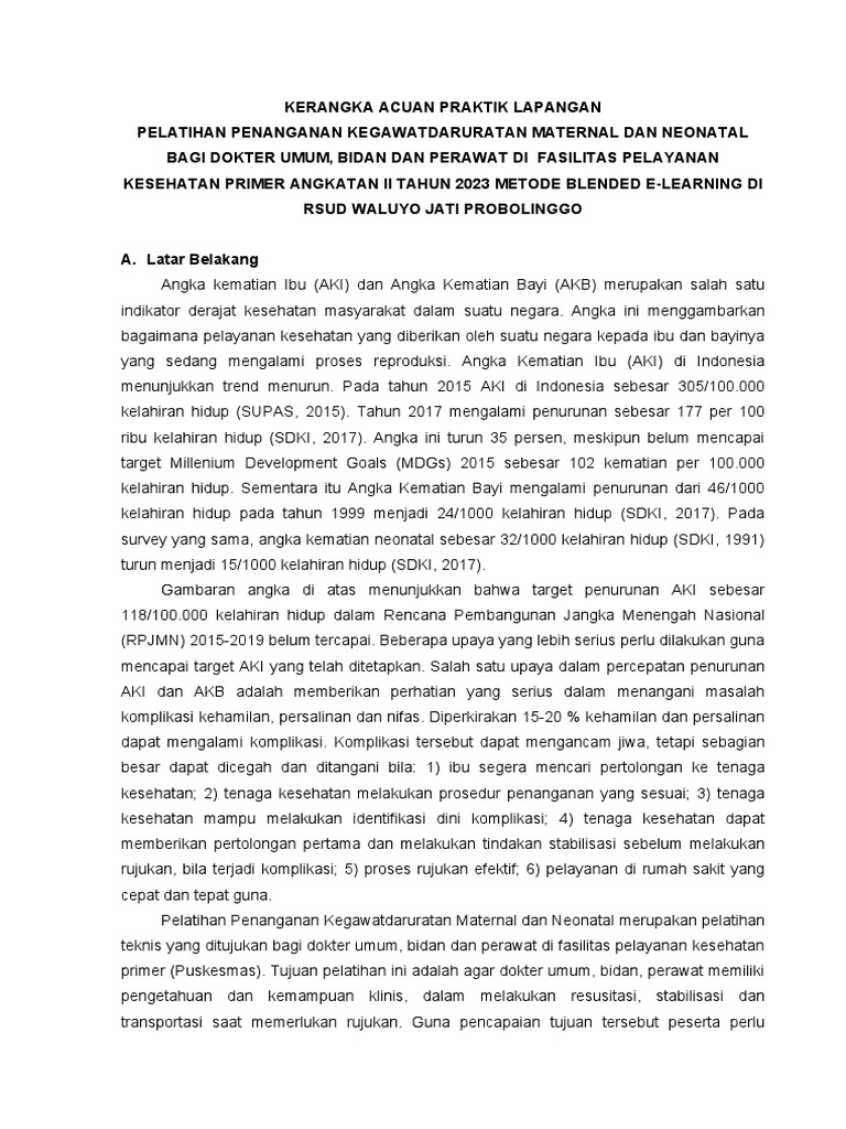 Panduan PKL PKMN | PDF