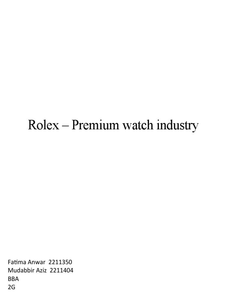 Rolex | PDF