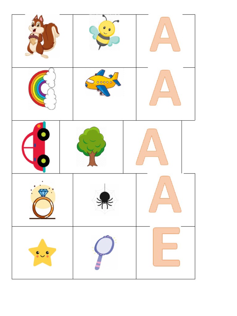 Vocales Sonido Inicial | PDF