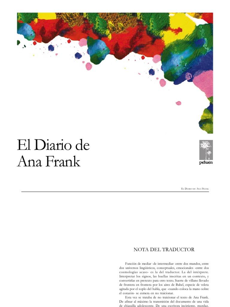 Diario de Ana Frank | PDF | Traducciones | Dormitorio