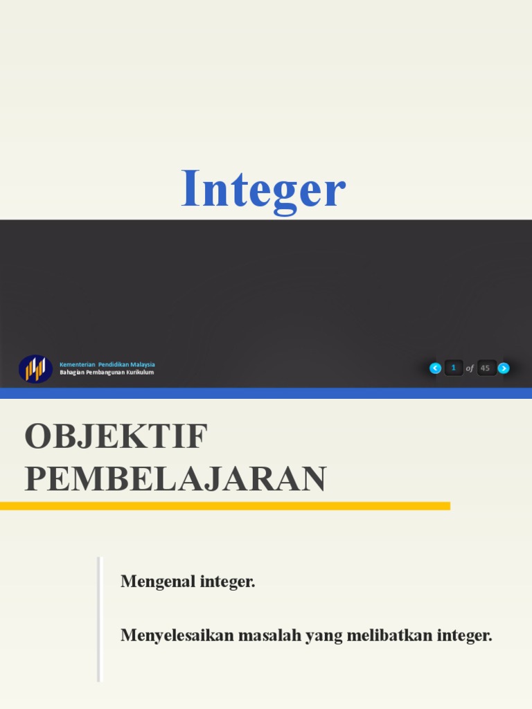 M25 Integer PPT | PDF