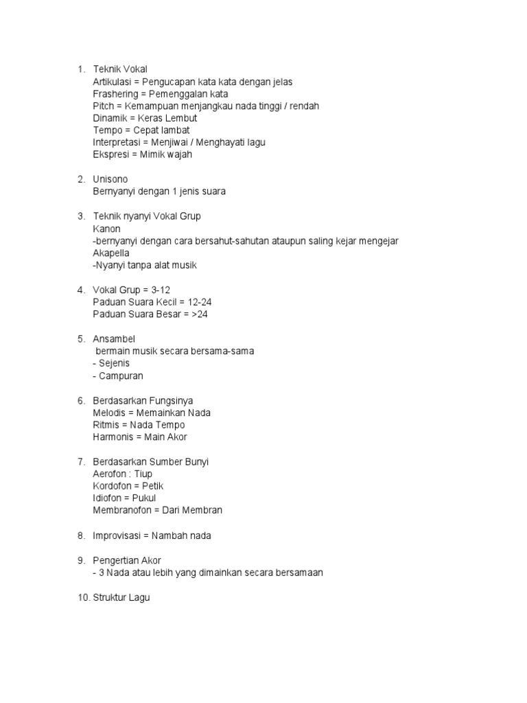 Kisi Kisi US SBK | PDF