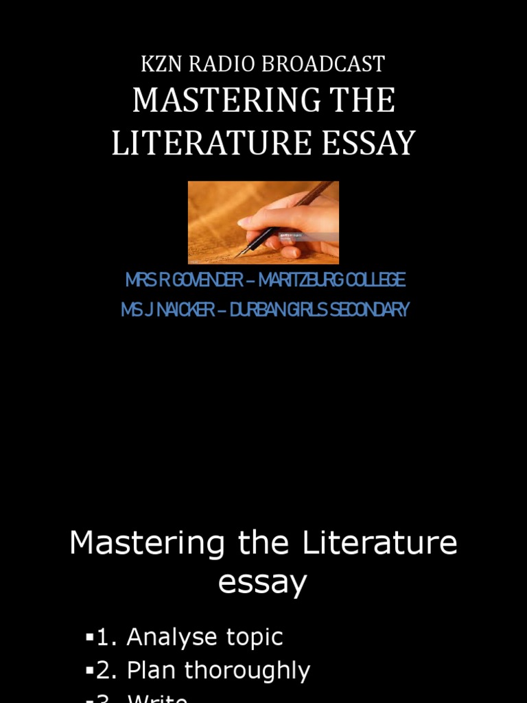 Literature Essay Mastery Guide | PDF | Othello | Iago