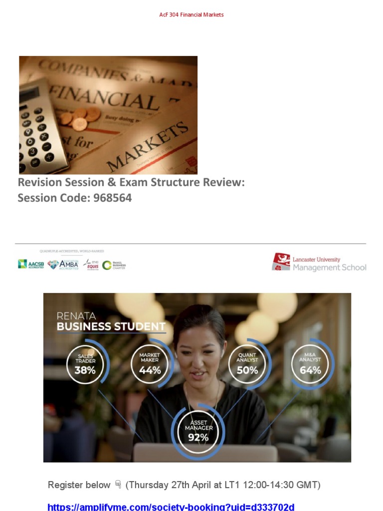 AcF 304-22-23 Revision Session | PDF | Bonds (Finance) | Yield Curve