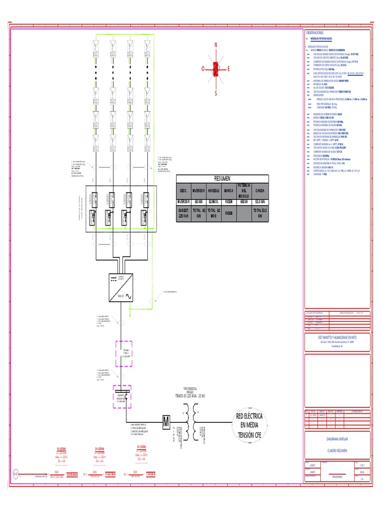 Diagrama Unifilar Rev.02 | PDF | Electromagnetismo | Poder (Física)