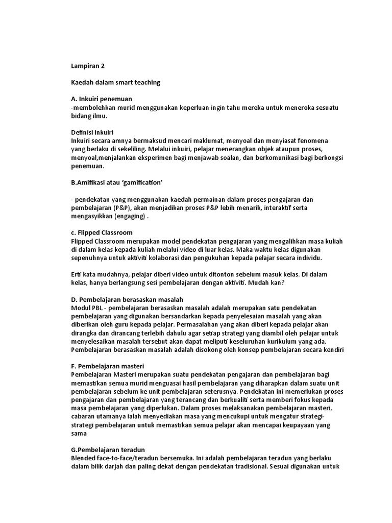 Kaedah Smart Teaching | PDF