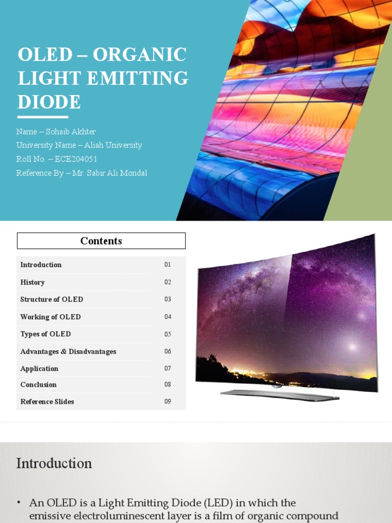 Overview of OLED Technology | PDF | Oled | Electricity