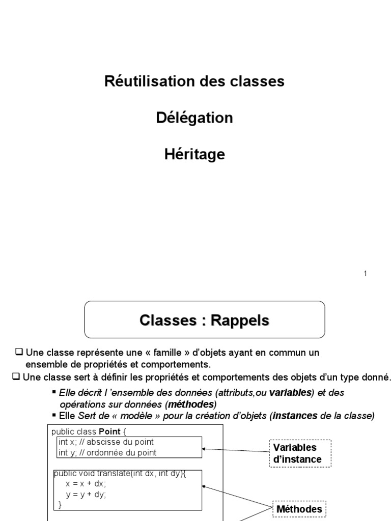 08 Heritage | PDF | Classe (informatique) | Ingénierie informatique