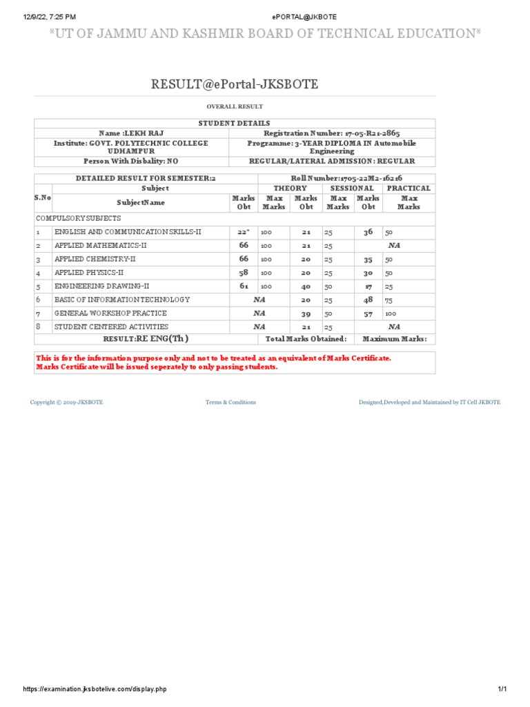 E PORTAL@JKBOTE | PDF | Educational Stages