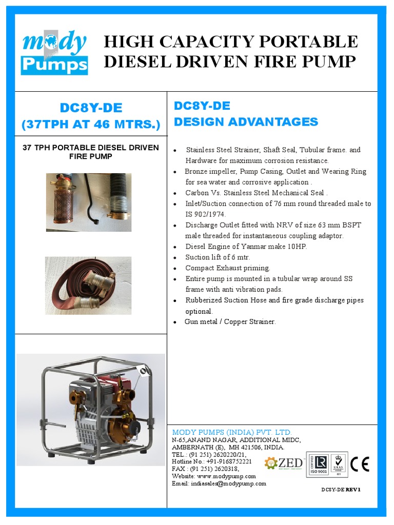 DC8Y - DE - DD Pump | PDF | Pump | Diesel Engine
